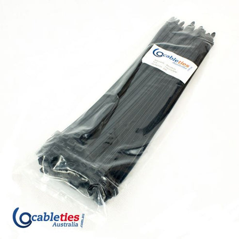 Nylon Cable Ties 12.7mm x 550mm Black - 100 Ties (1 pack) – Cable Ties ...